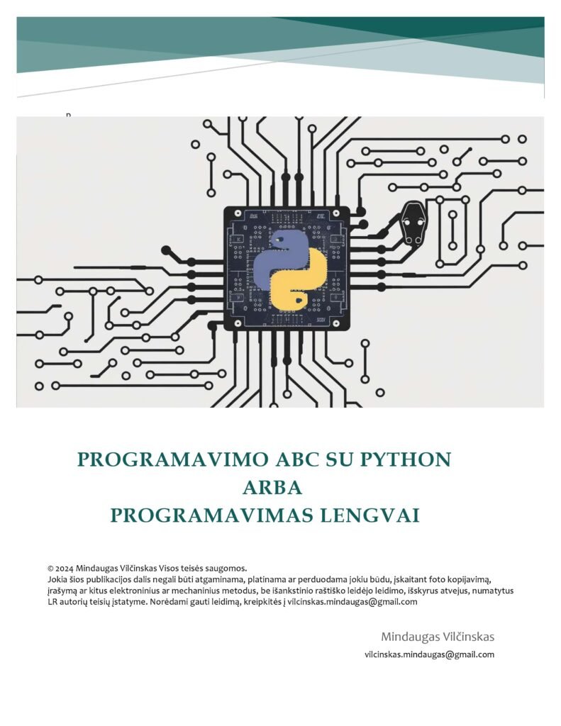 Lietuviška e-knyga apie programavimo abc su Python
